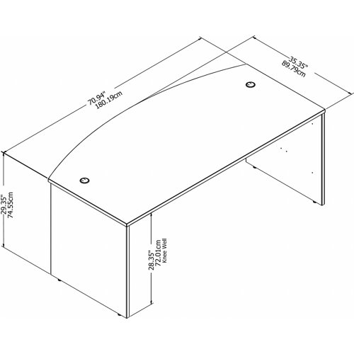 Bush Business Furniture Studio C 71.02'' Desk & Reviews | Wayfair