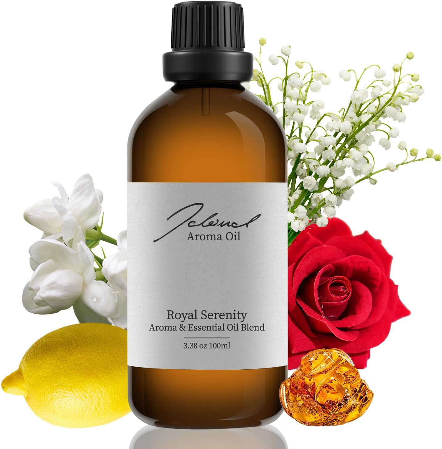 Decosis Royal Serenity Essential Oil Inspired Pure Aromatherapy Diffuser Oil With Lemon, Jasmine ...