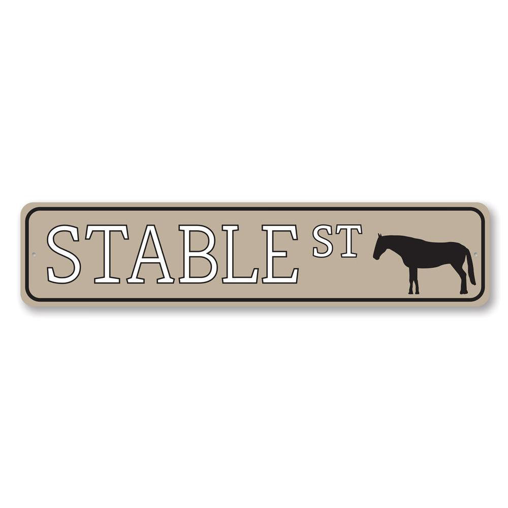 Lizton Sign Shop, Inc Stable Street Custom Aluminum Sign | Wayfair
