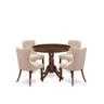 Alcott Hill® Kayce 5-Pc Dining Set Consist of a Round Table and 4 ...