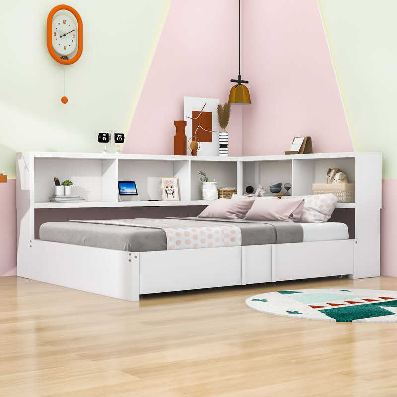 Lark Manor™ Desarai Full Size Metal Daybed with Twin Trundle, Storage ...