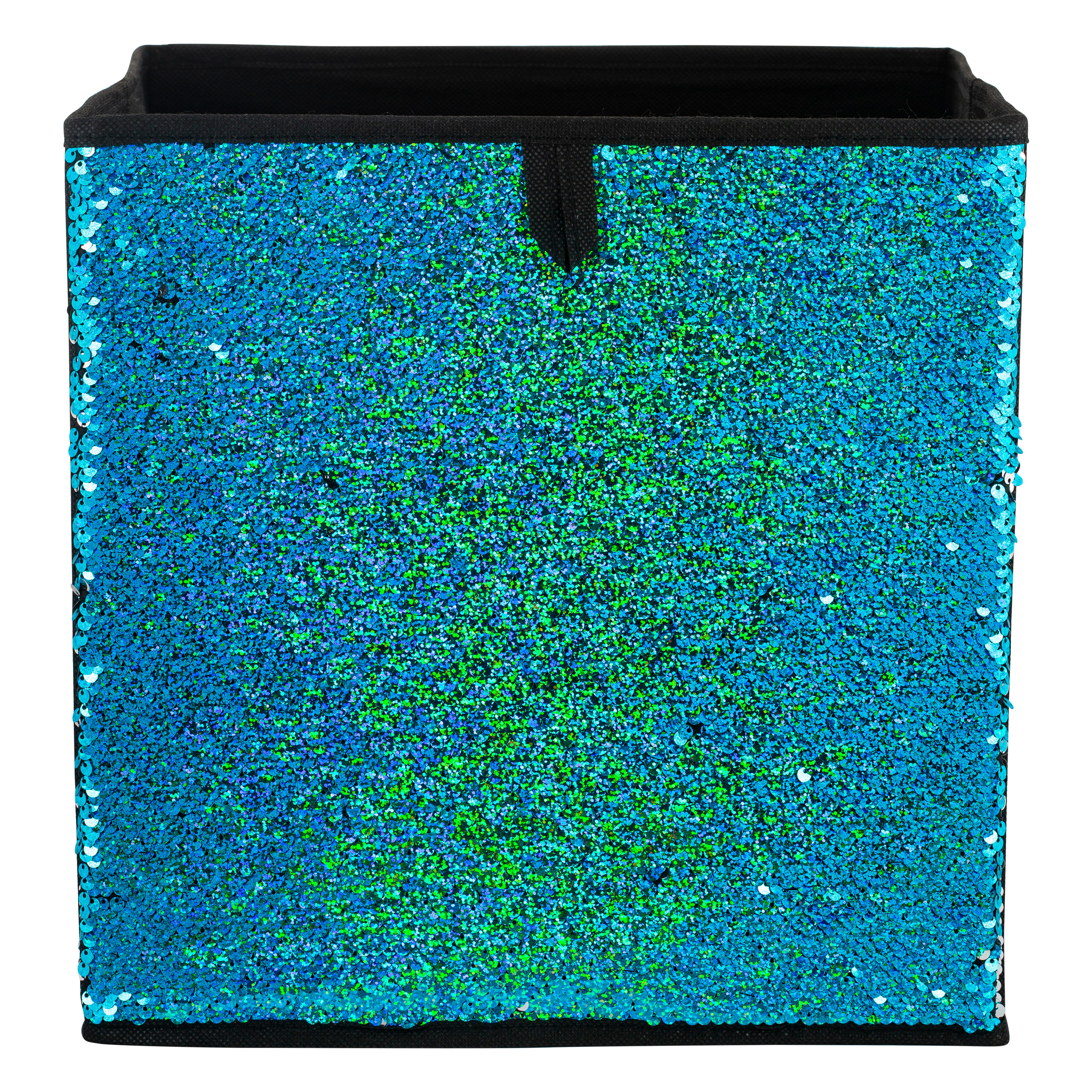 Isabelle & Max™ Neu Home Reversible Sequin Storage Cube In Blue/Silver ...