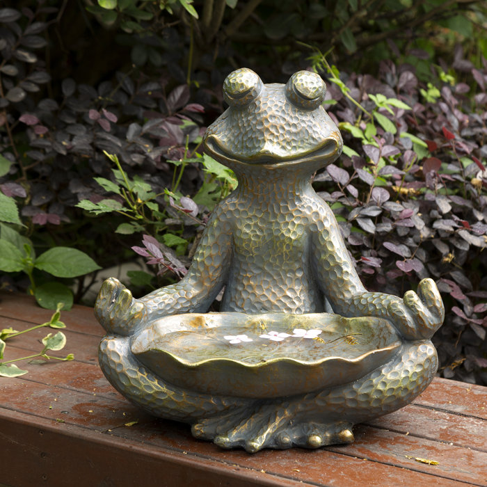 Trinx Caleb Frog Animals Magnesium Oxide Garden Statue & Reviews | Wayfair