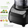 FOHERE Food Processor, 12 Cup, 2 In 1 Feed Chute, Chopper, Grinder ...