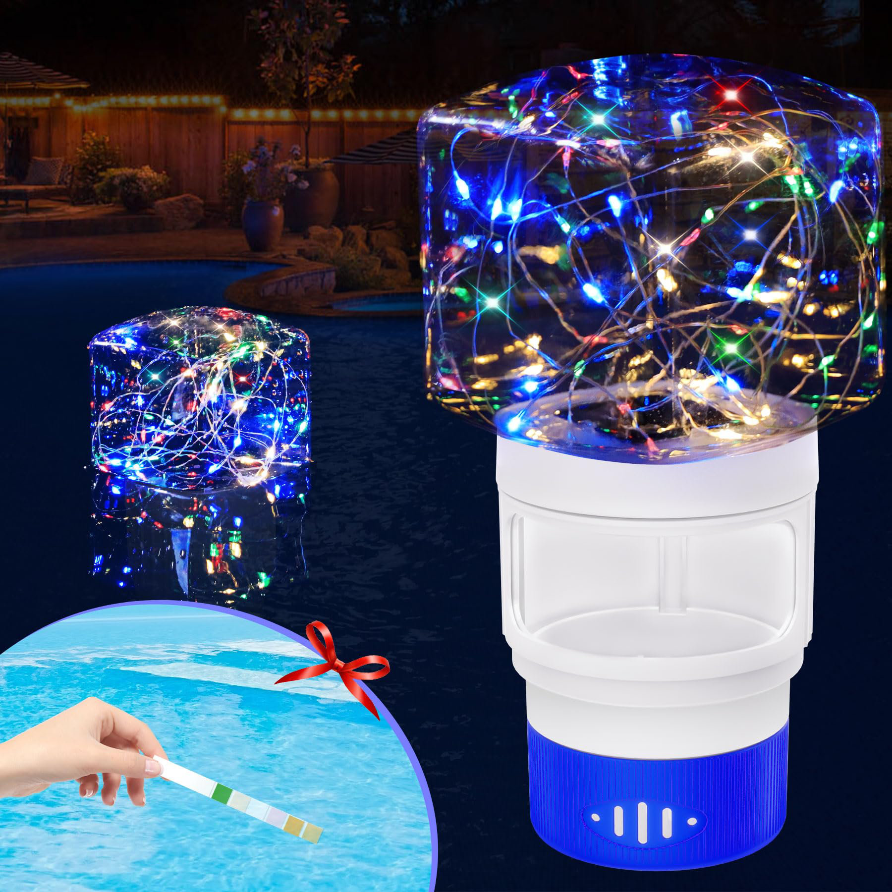 Zeki Shoggy Pool Chlorine Floater,Solar Chlorine Floater With Colorful ...