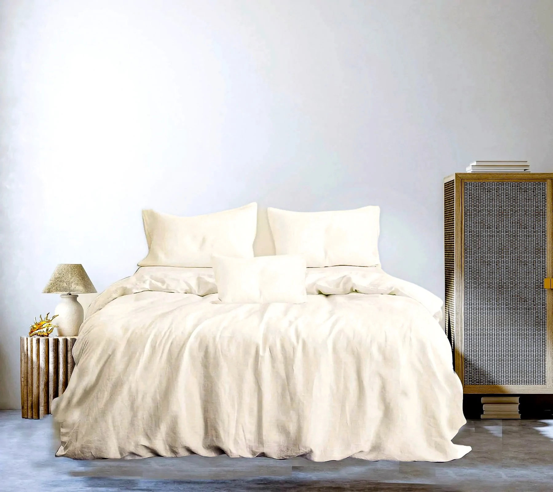 BEDLAM White Linen 6 Piece Sheet Set | Wayfair