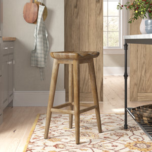 Birch Lane™ Gretchen Solid Wood Bar Stool & Reviews | Wayfair