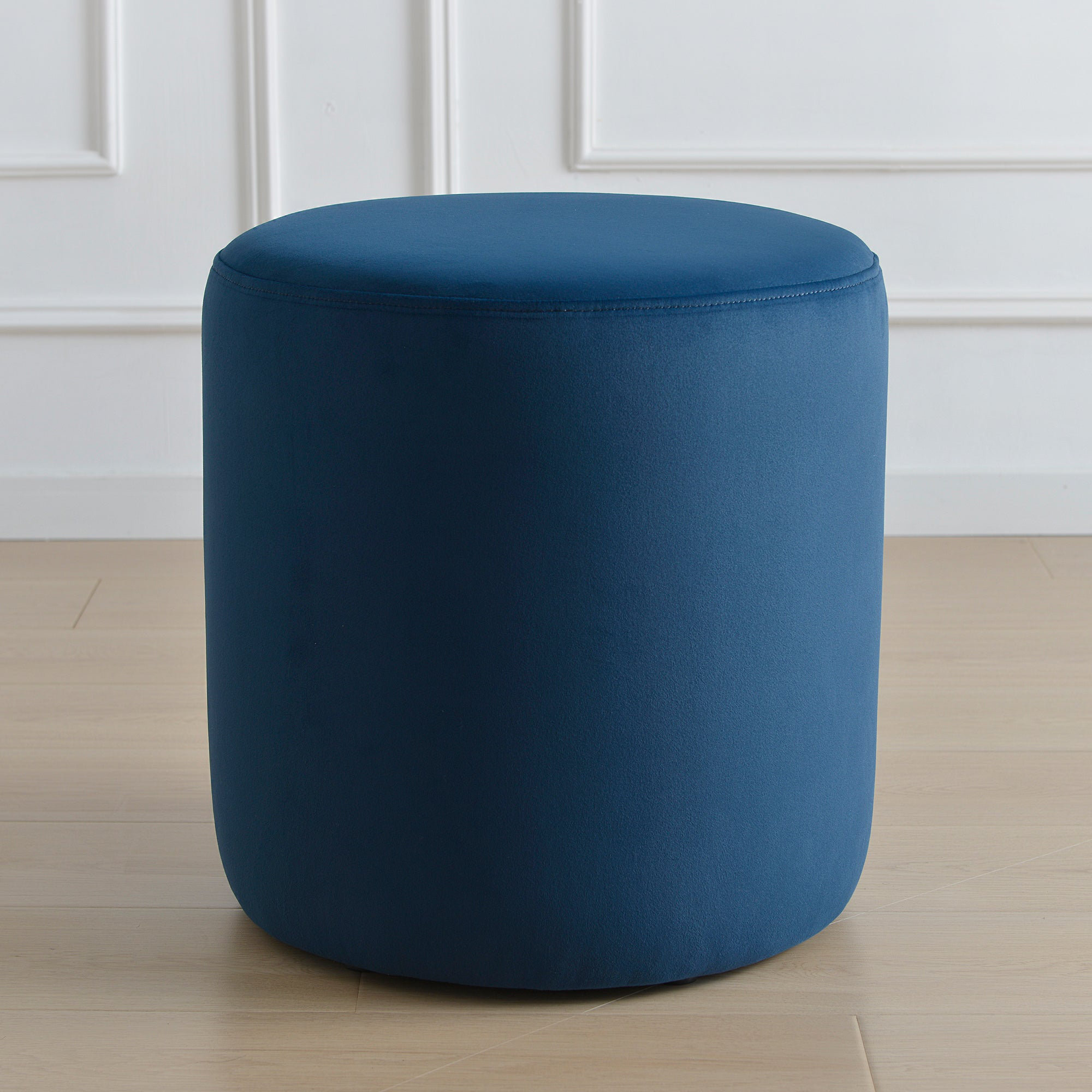 Wade Logan® Brynnen 18'' Wide Modern Round Upholstered Ottoman ...