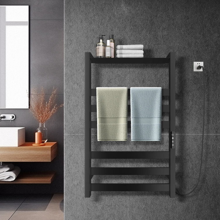 Paraheeter Wall Mount Towel Warmer Electric Heated Towel Rack & Reviews ...