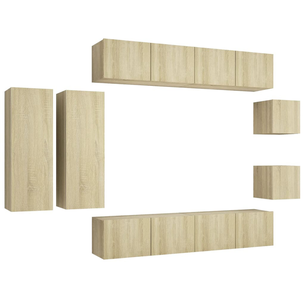 17 Stories Jennesy 8 Piece Entertainment Unit for TVs up to 32 ...