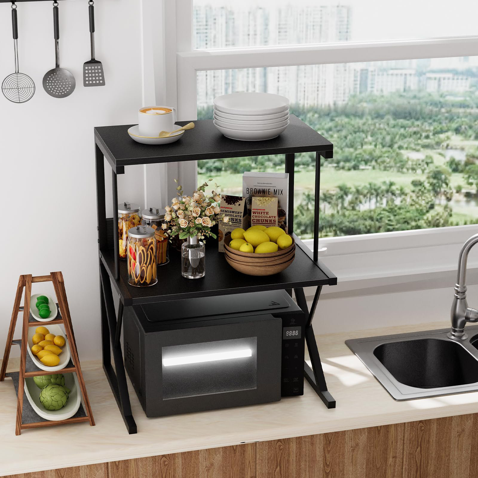 Latitude Run® Sairah Printer Stand For Desk, Desktop Printer Shelf ...