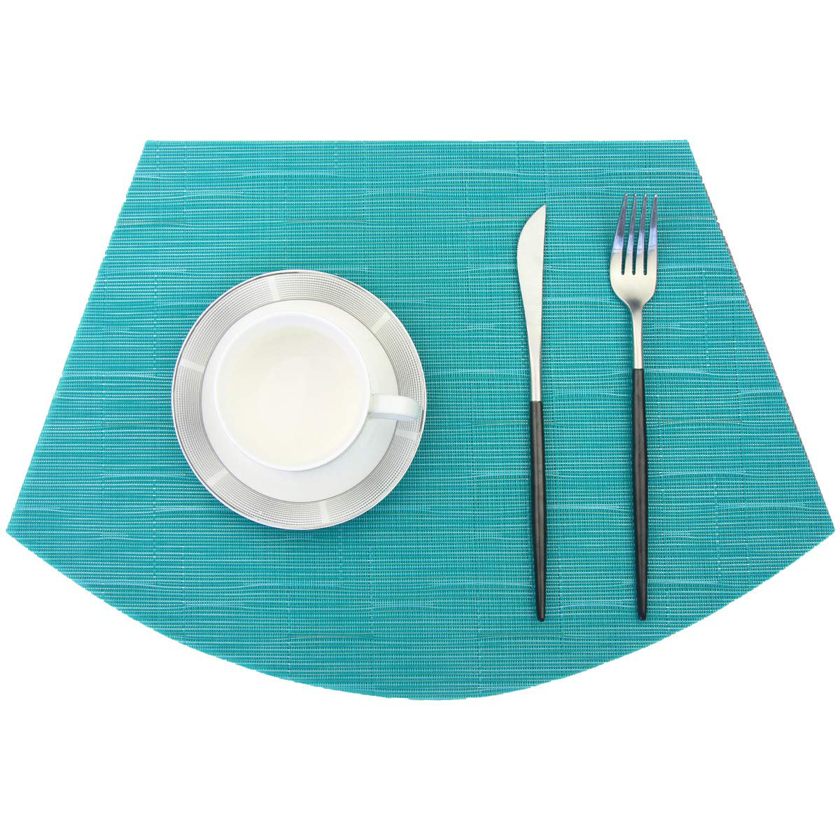 FEIYAN Wedge Shaped Placemats Set Of 6 With Centerpiece Round Mats ...