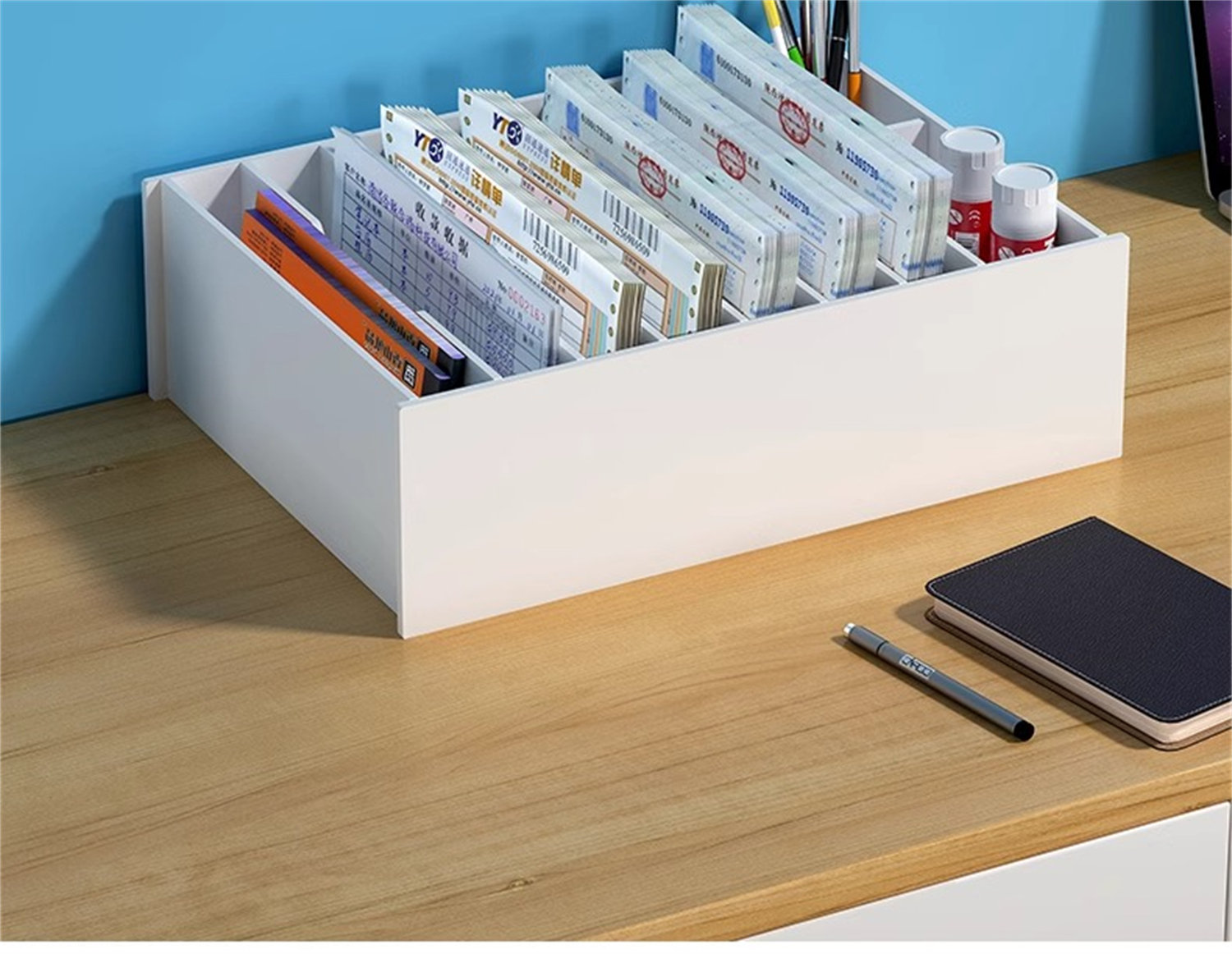 Everly Quinn Office Desktop Multi-Compartment Storage Box - Wayfair Canada