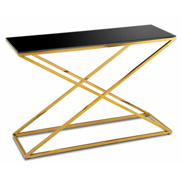 Fairmont Park Eyre 120cm Glass Top Console Table | Wayfair.ie