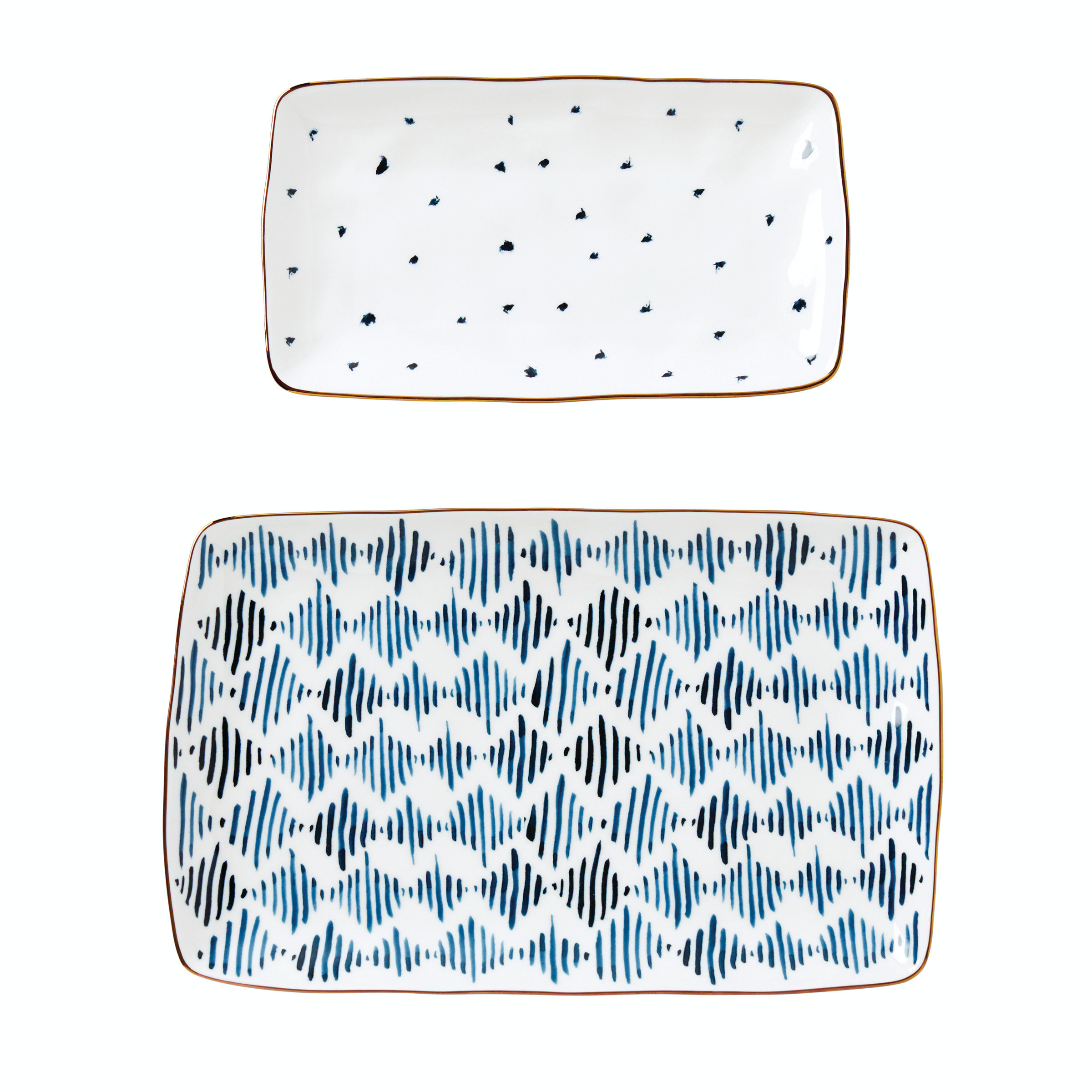 Lenox Blue Bay 2-Piece Nesting Platter Set & Reviews | Wayfair