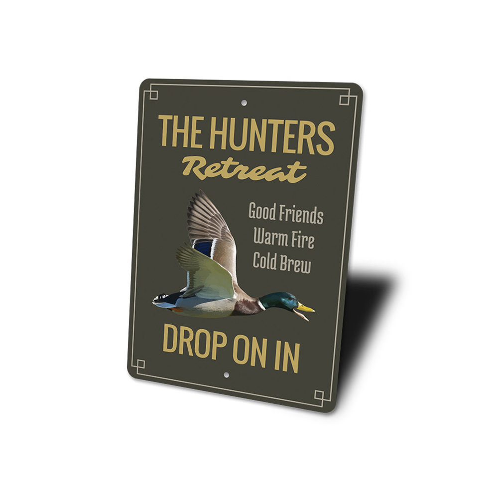 Lizton Sign Shop, Inc The Hunters Retreat Aluminum Sign | Wayfair