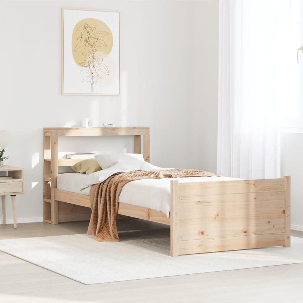 Natur Pur Bed Frame With Headboard Without Mattress | Wayfair.co.uk