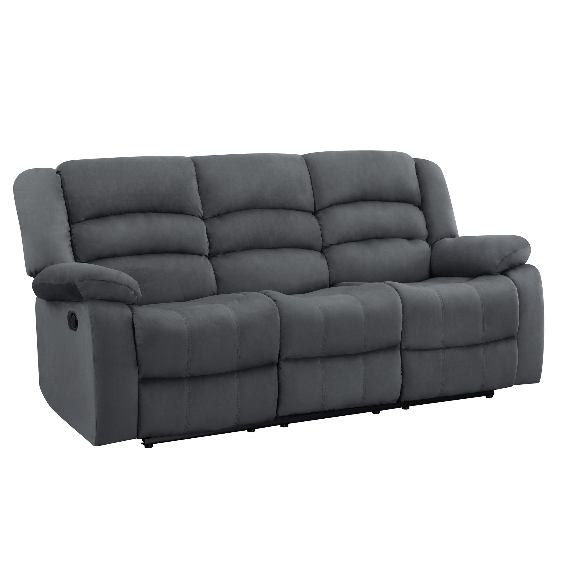 Hokku Designs Transitional Microfiber With Lumbar Back Aid, Gray - 80 ...