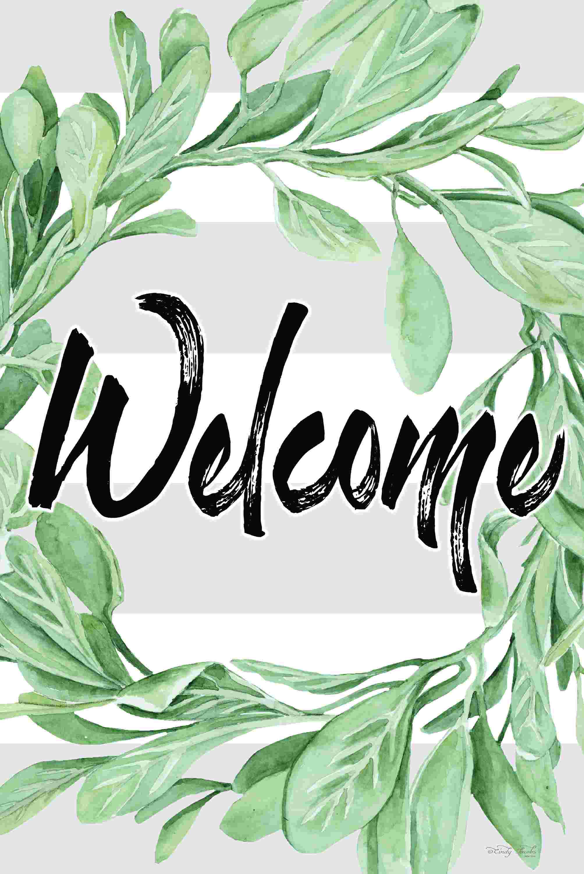 Trinx Welcome by Cindy Jacobs - Wrapped Canvas Print - Wayfair Canada