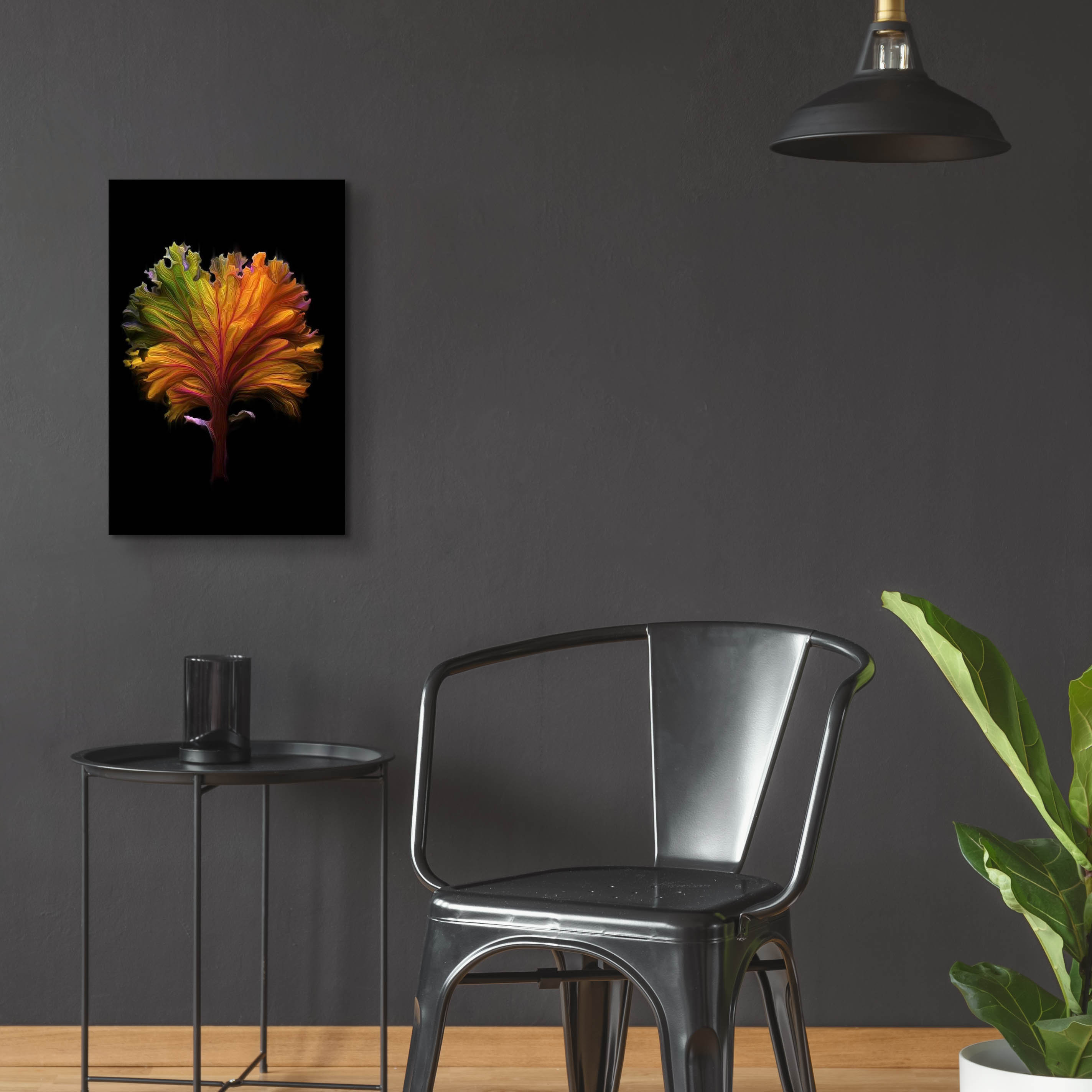 Lark Manor™ 'Peacock Leaf' by Dante Plata Acrylic Glass Wall Art | Wayfair