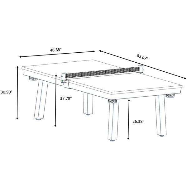 HomeSeason Oasis Outdoor/Indoor Slate Pool Table w/ Dining Top ...