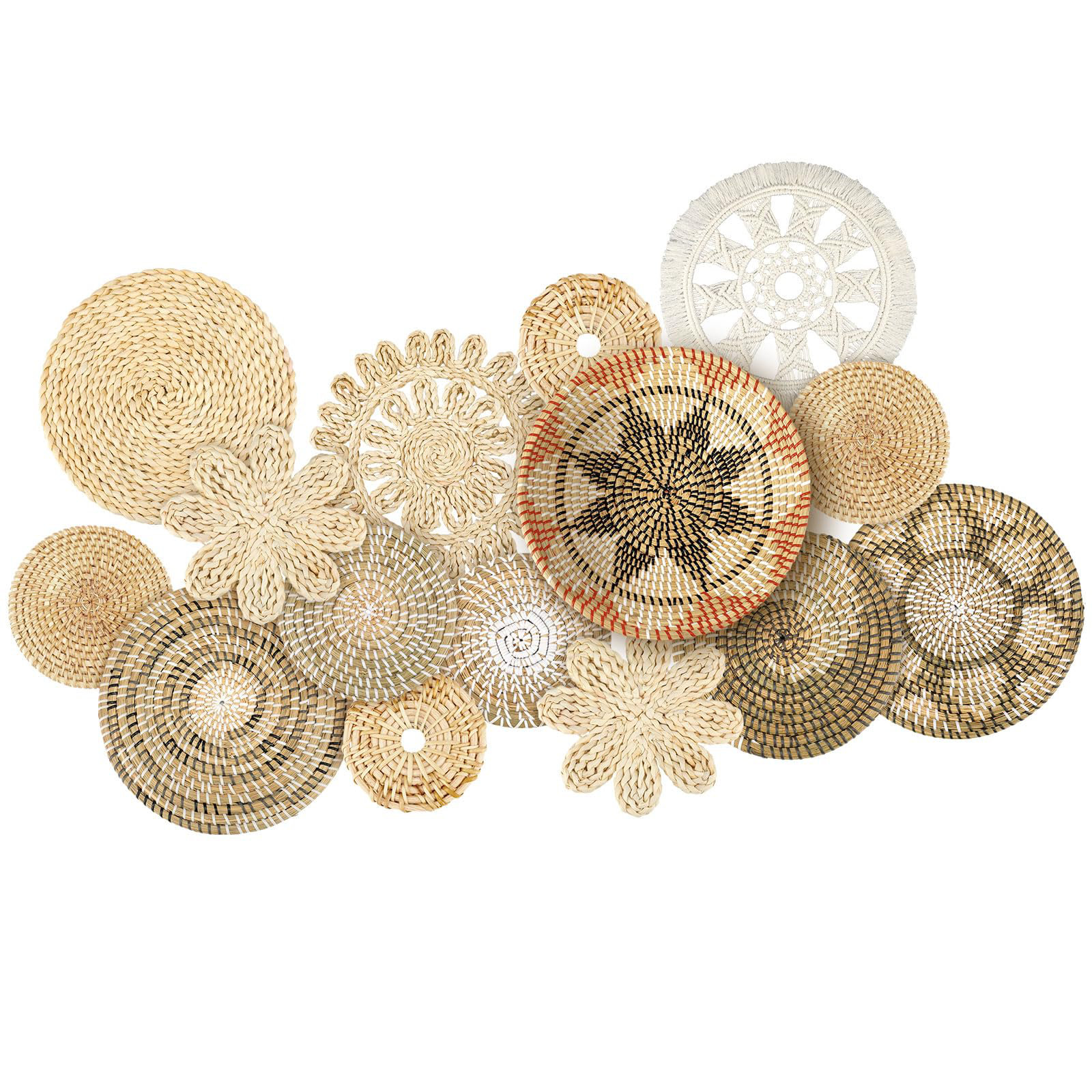 Dakota Fields 15 pièces de paniers décoratifs suspendus à un panier ...