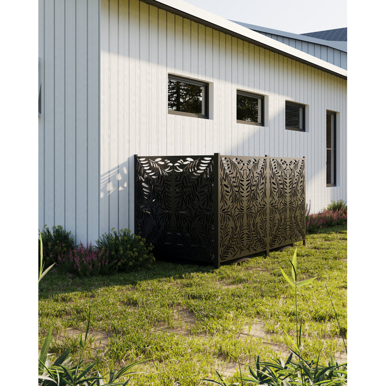e-Joy Privacy Fence Panel Screen Outside, Vinyl No Dig, Air Conditioner ...