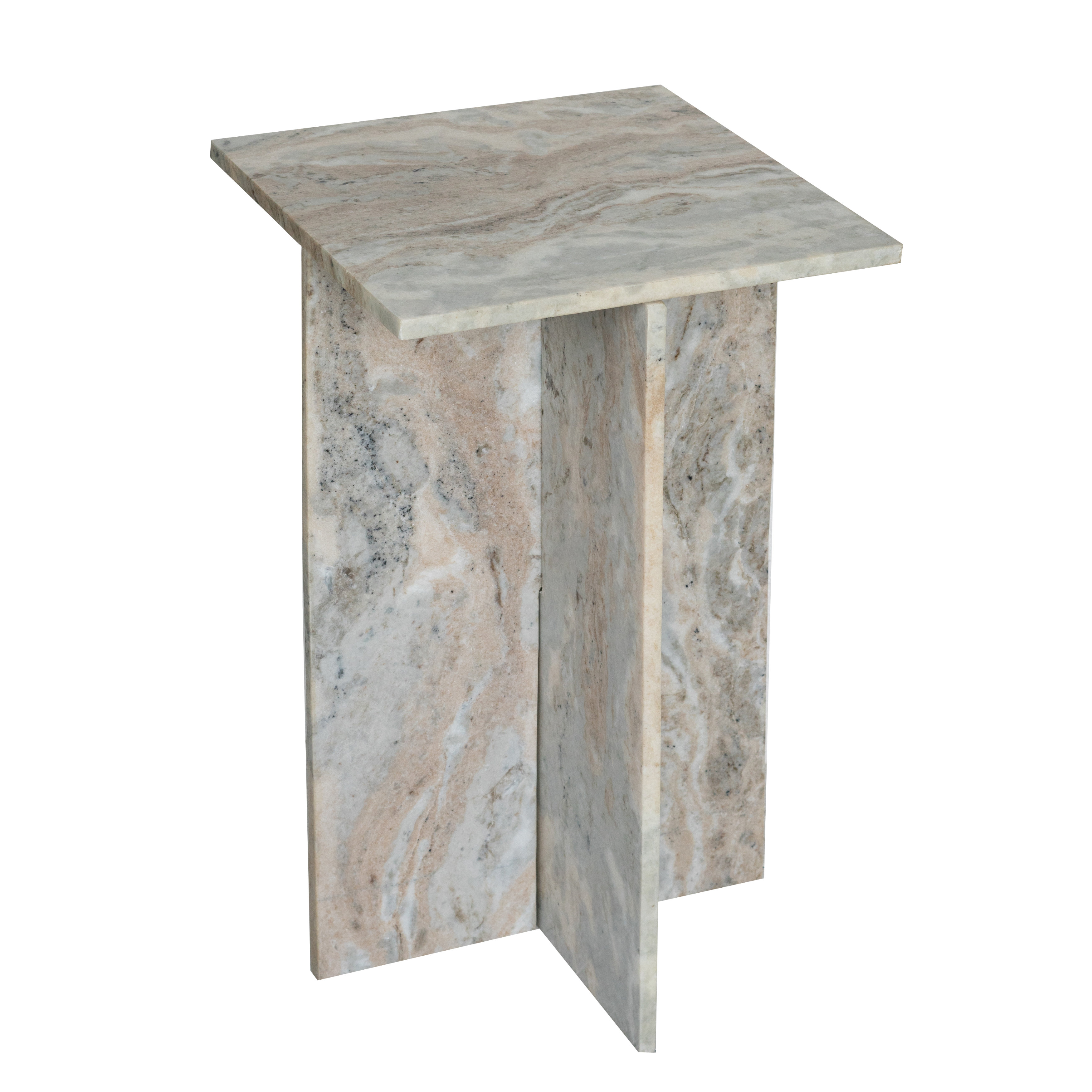 Joss & Main Baja Marble Top End Table | Wayfair