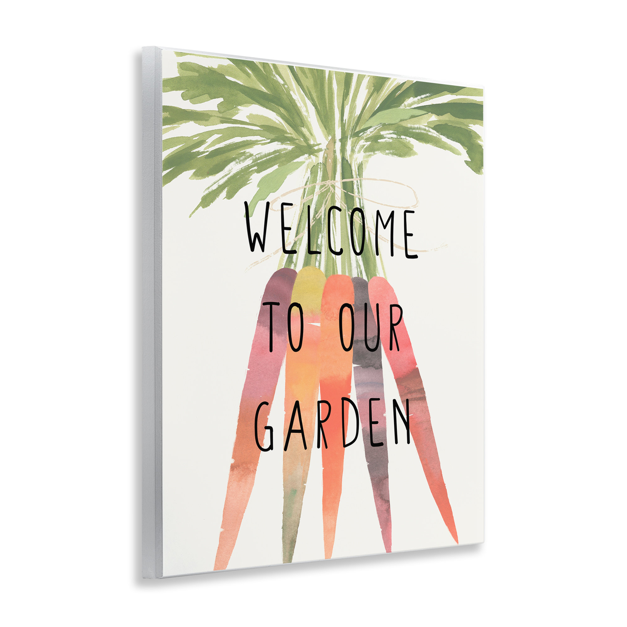 Winston Porter Welcome Garden with Carrots Wall Plaque Art by Annie ...