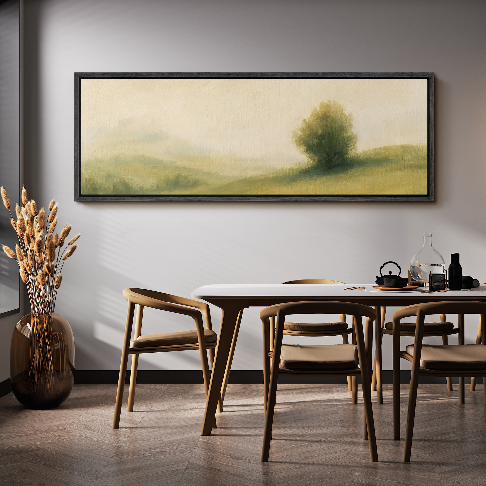 IDEA4WALL Large Framed Canvas Print Wall Art - Rustic Abstract ...