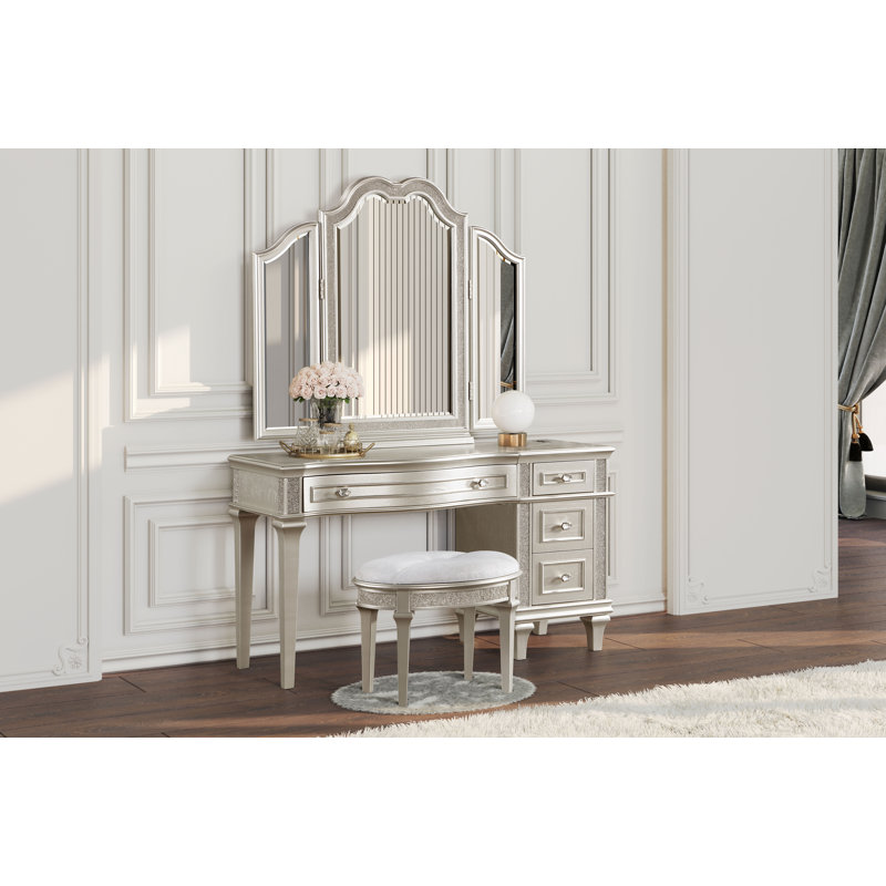 Rosdorf Park Keymari Vanity & Reviews | Wayfair