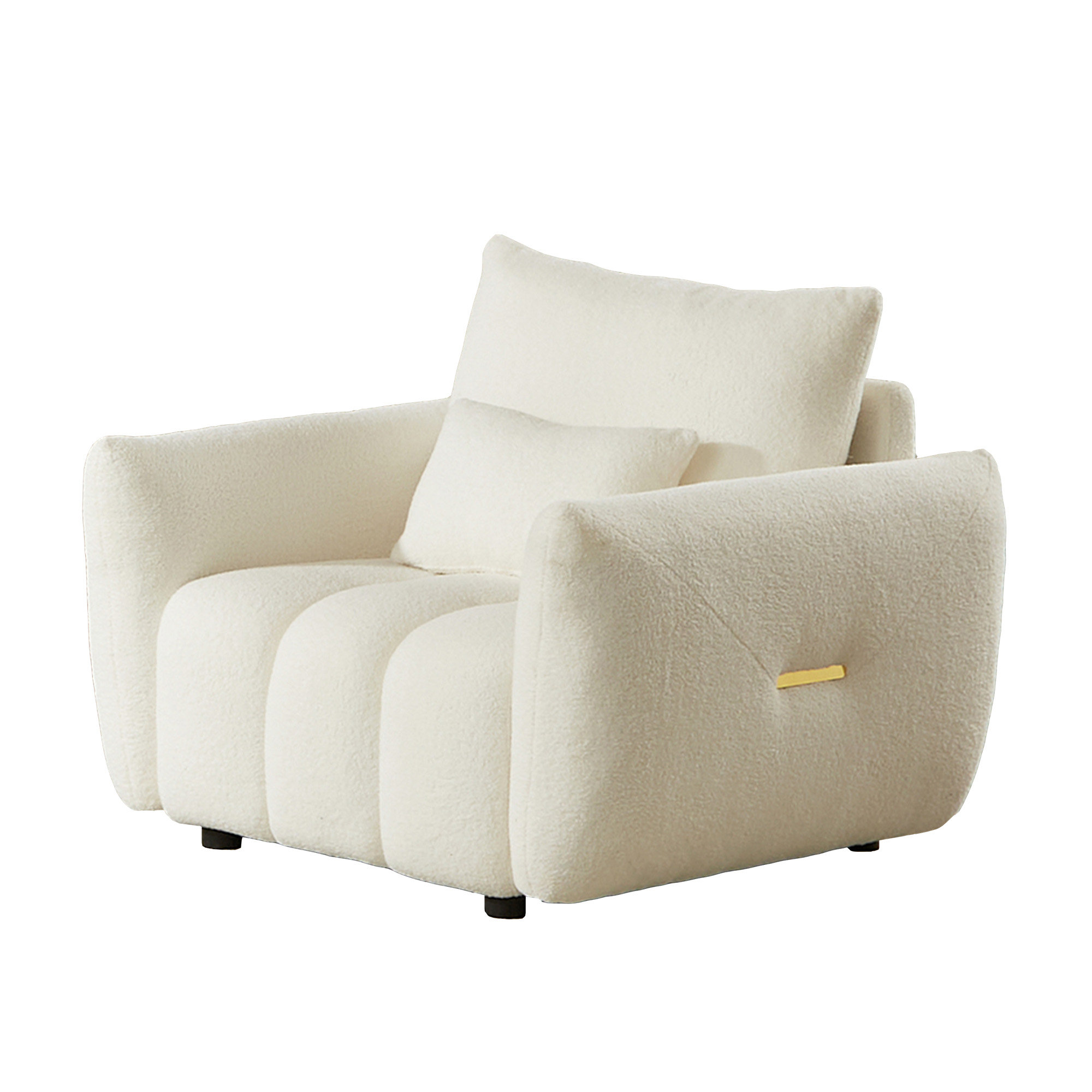 Everly Quinn 39.7'' Teddy Fabric Sofa | Wayfair
