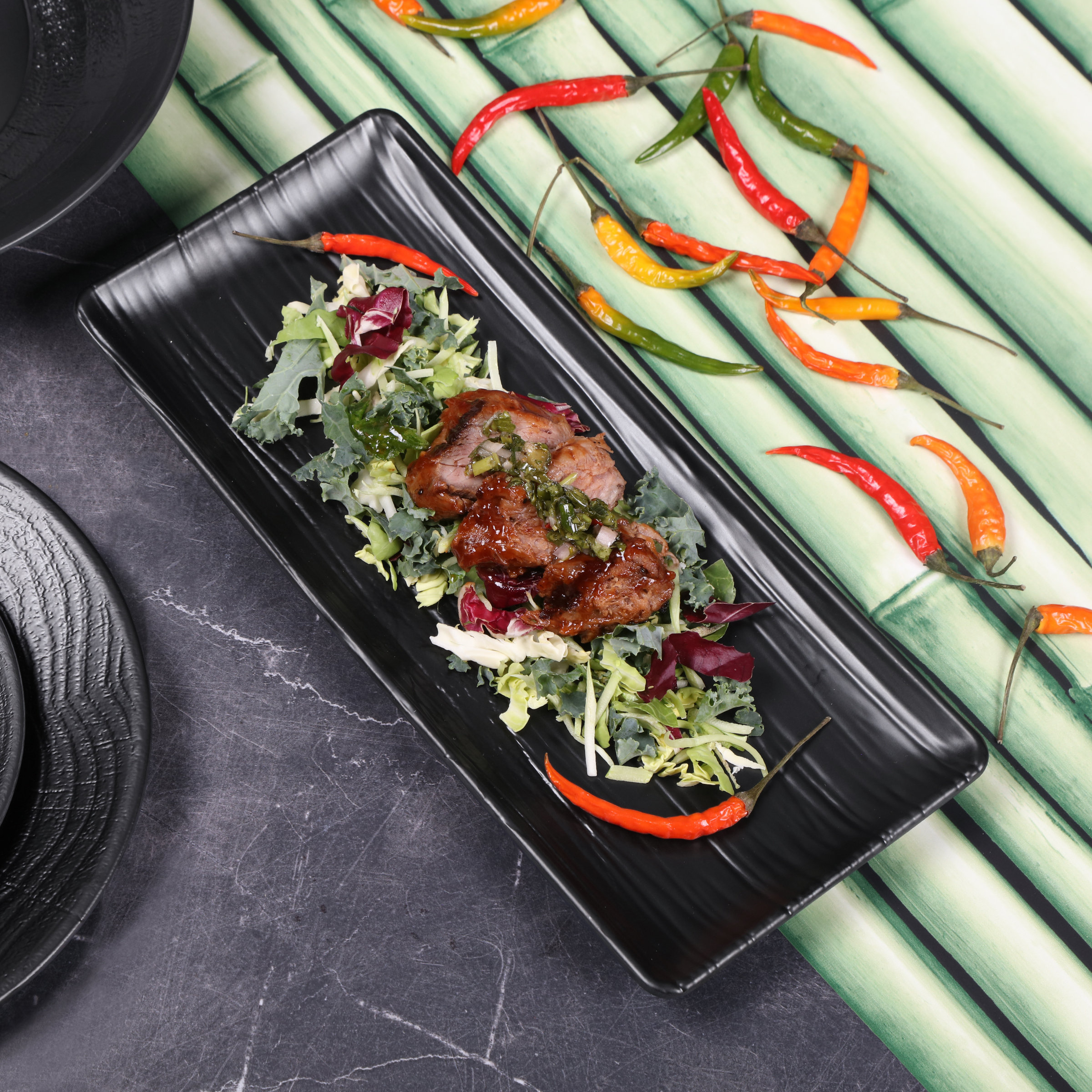 Elite Global Solutions Melamine Rectangular Plate | Wayfair