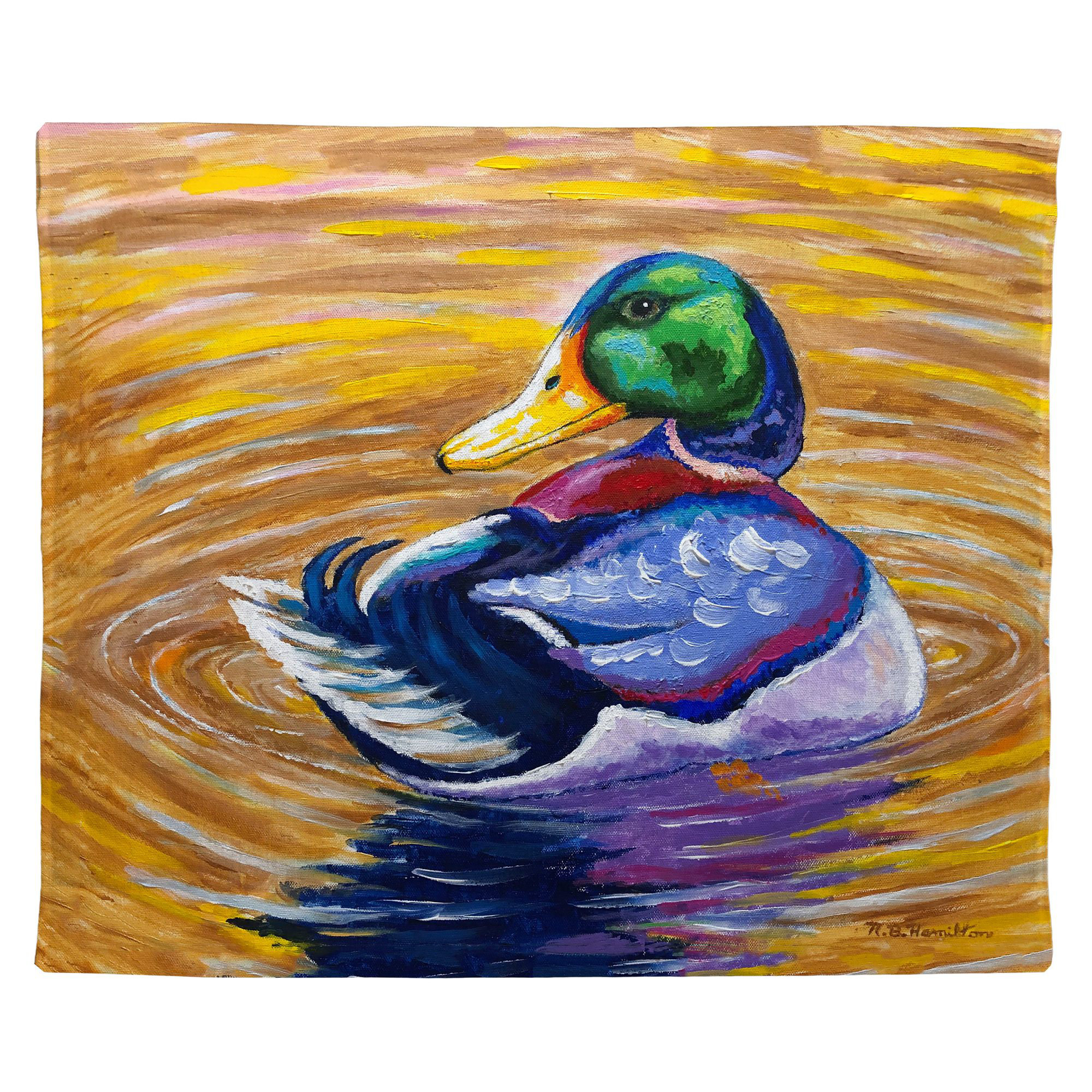 East Urban Home Polyester Duck Looking Wall Hanging | Wayfair