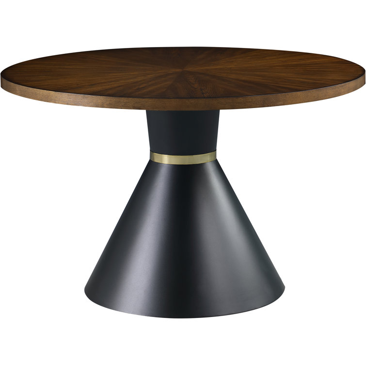 Everly Quinn Round Metal Base Dining Table & Reviews | Wayfair