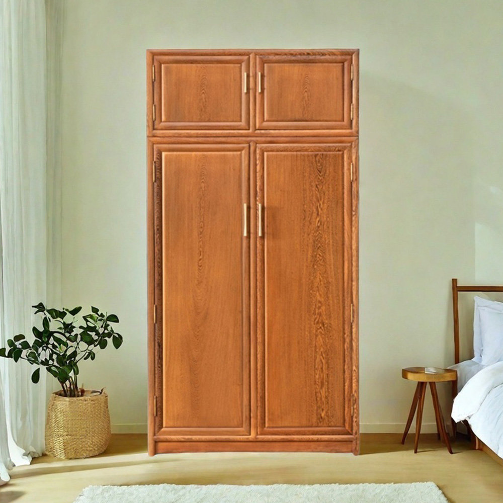 Parttlion Chinese style retro light luxury bedroom wardrobe | Wayfair