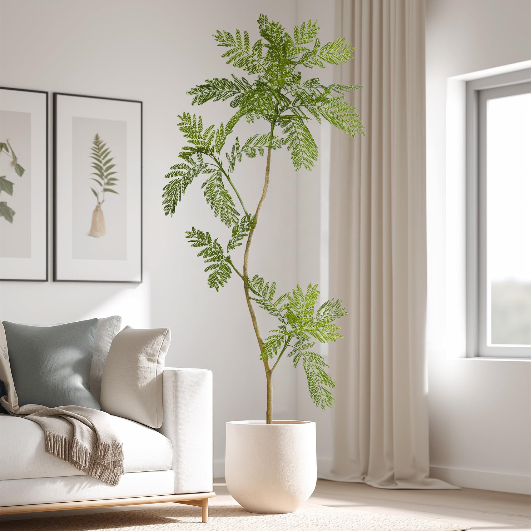 Primrue 5.7FT Artificial Jacaranda Tree | Wayfair