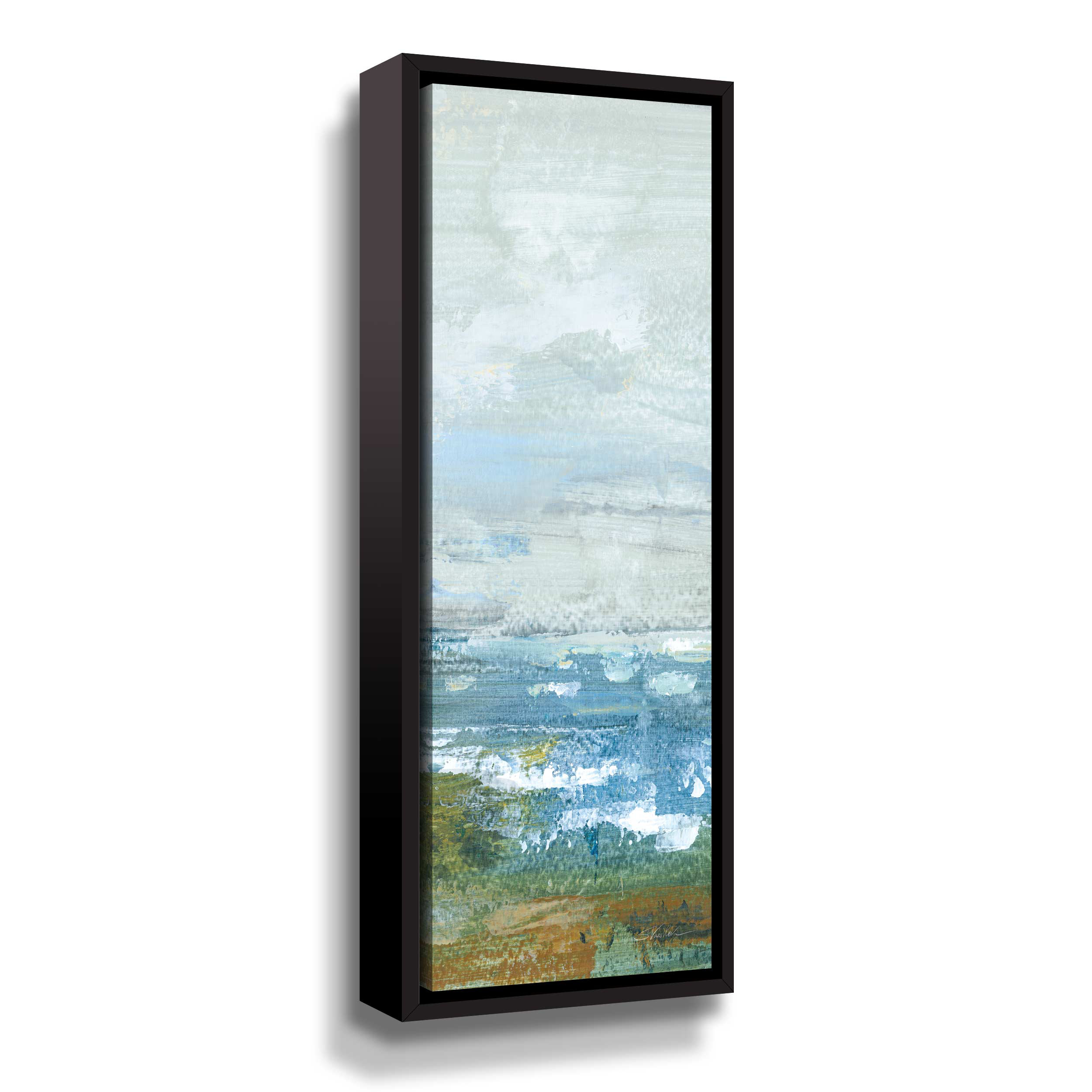 Winston Porter Morning Seascape Panel II - Print on Canvas | Wayfair