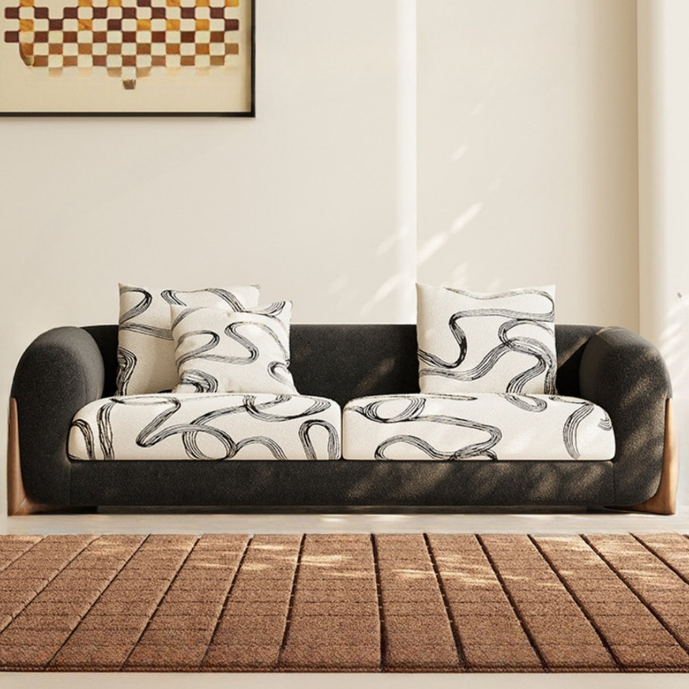 George Oliver Leota Retro Living Straight Layout Sofa - Wayfair Canada