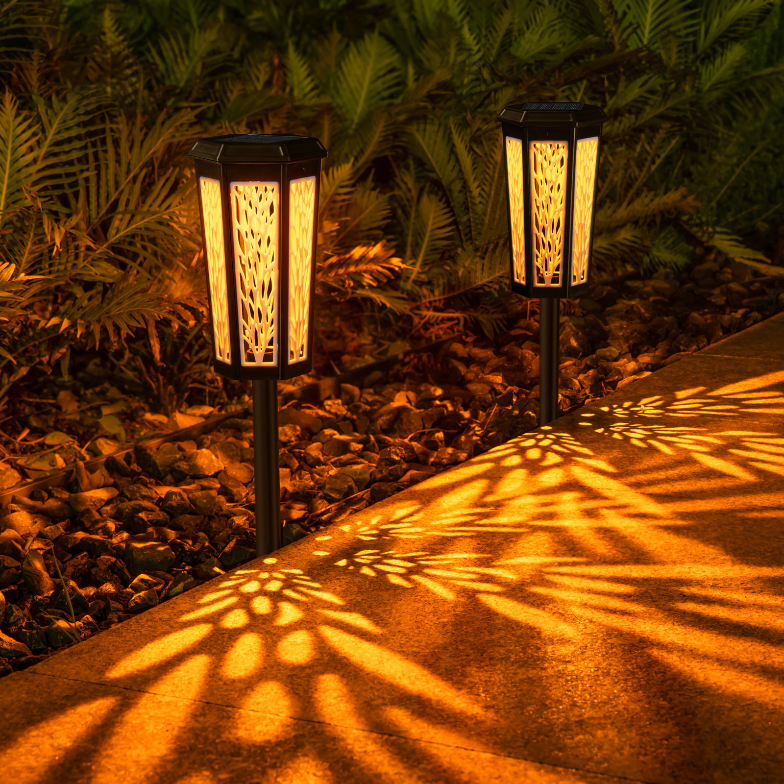 TOMSHOO Black Integrated LED Pathway Light & Reviews | Wayfair