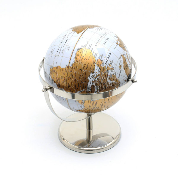 Mercer41 Tabletop Globe on Steel Stand for Home Decor-Decorative ...