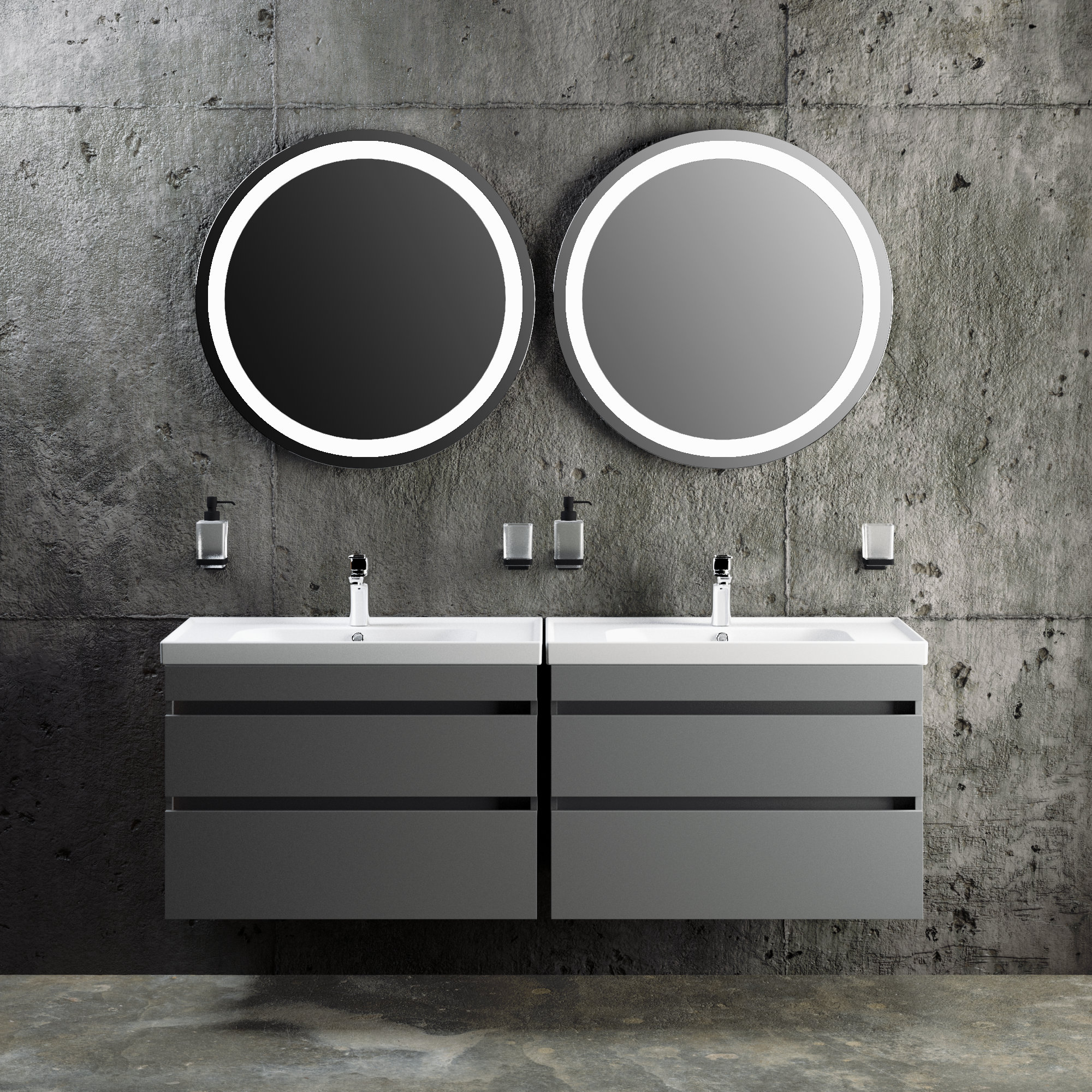 Hokku Designs Jakema 23.8'' Wall Mounted Single Bathroom Vanity with ...