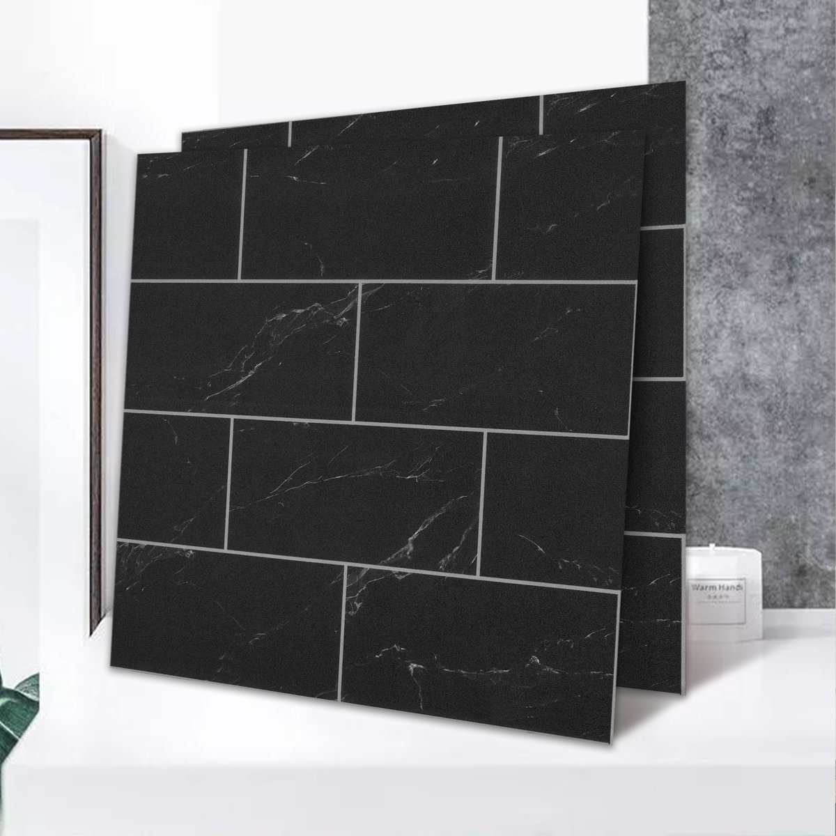 ilemong 12" X 12" Peel And Stick Wall Tile, 12 Pcs Vinyl Subway Wall ...