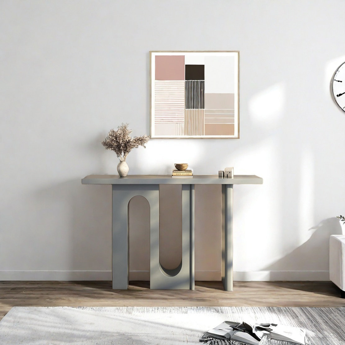 Ruthber Solutions Modern Minimalist Art Console Table | Wayfair