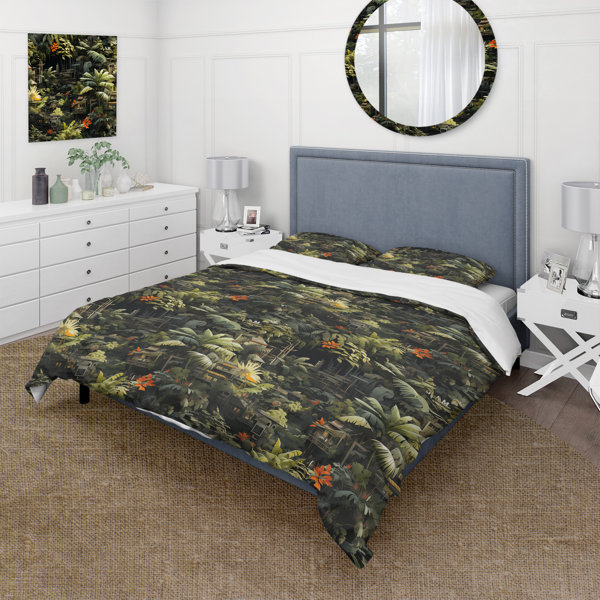 Design Art Urban Jungle Collage Duvet Cover Set | Wayfair