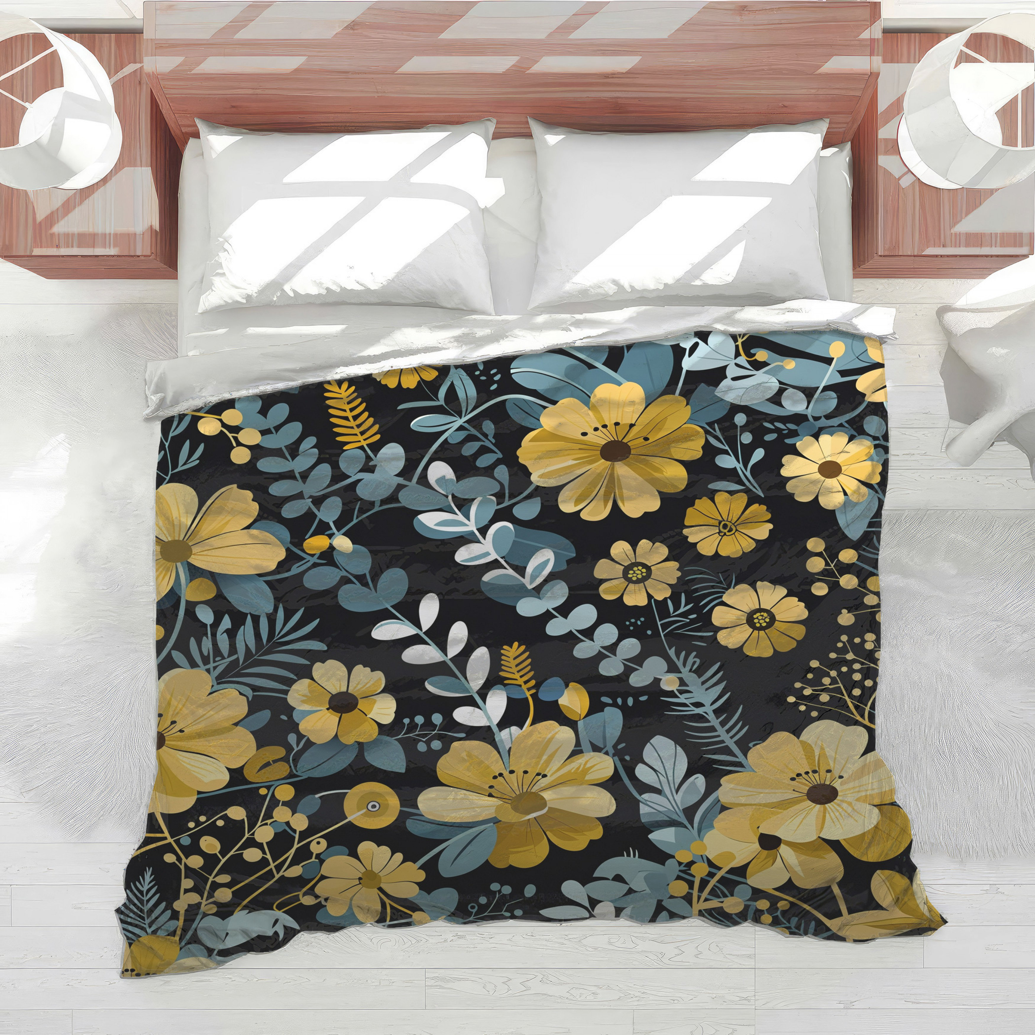 VisionDecor Floral Pattern Bedding Floral Comforter Bohemian Boho | Wayfair