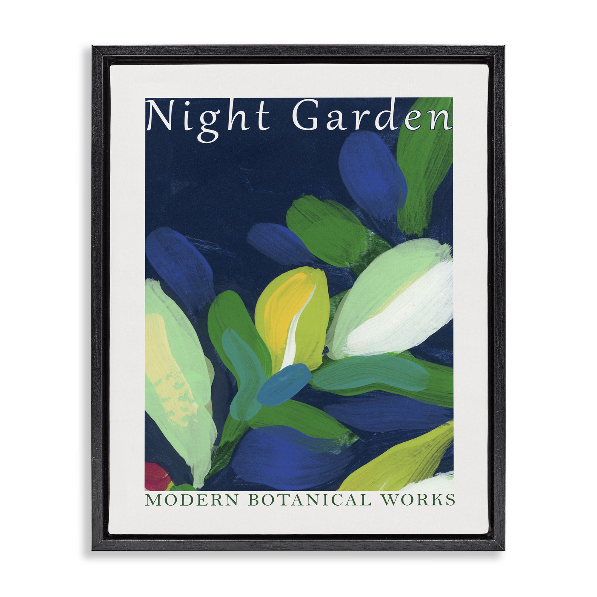 Lark Manor™ Night Garden Poster Framed Floater Canvas Wall Art by June ...