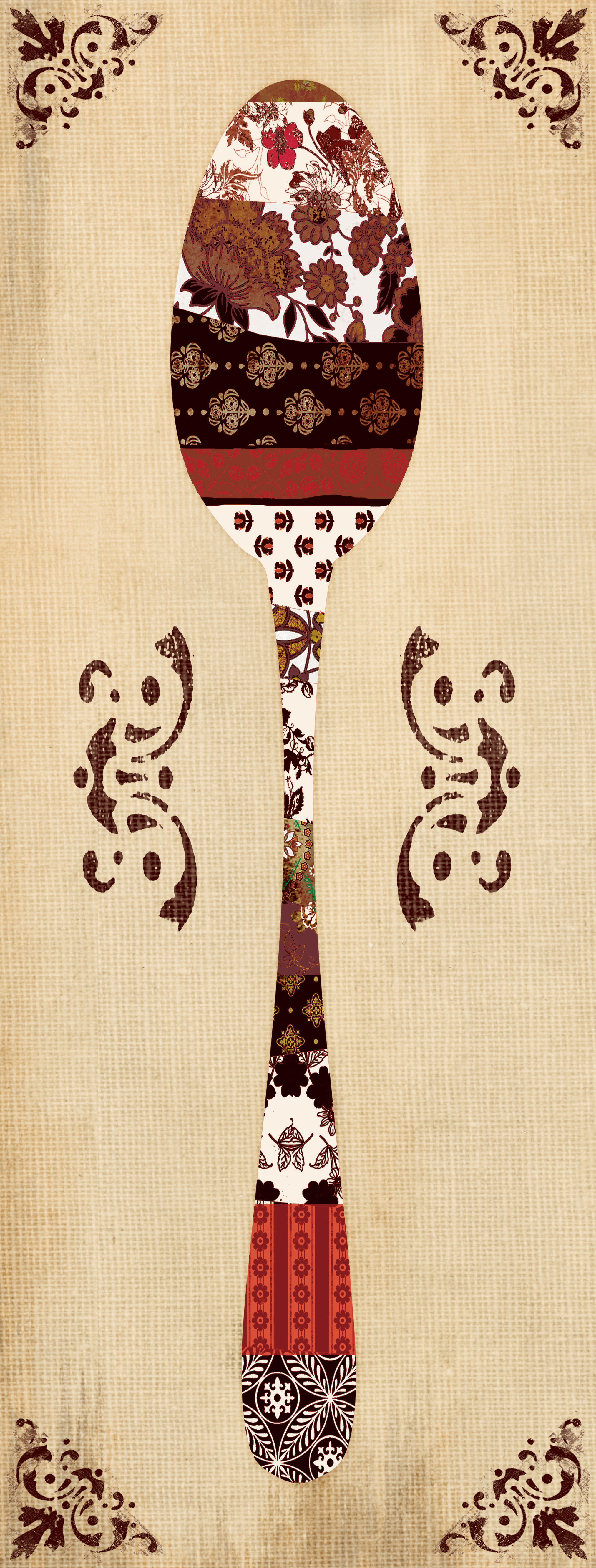 Astoria Grand Spicy Fabric Spoon - Painting Print | Wayfair.co.uk