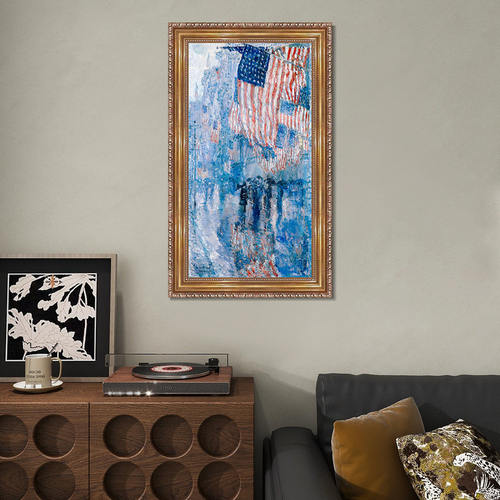 Red Barrel Studio® Framed Canvas Giclee Print Art The Avenue in The ...