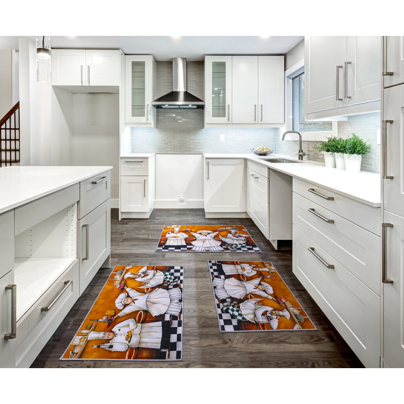 Winston Porter Cucina Chefs Kitchen Rug Set | Wayfair